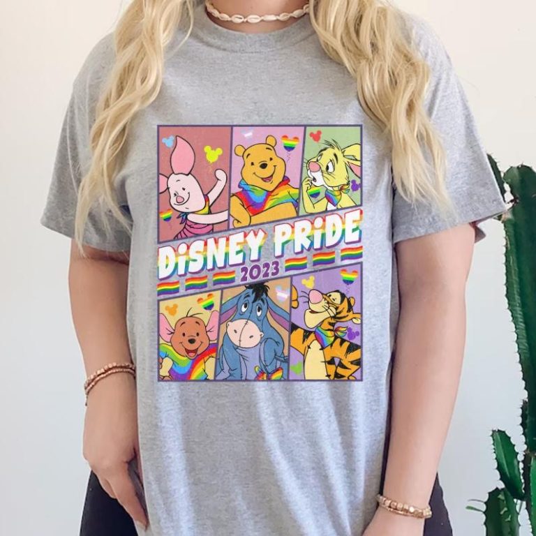 Disney Pooh and Friends Lgbt Pride Squad PNG, Pride Nite, Winnie the ...