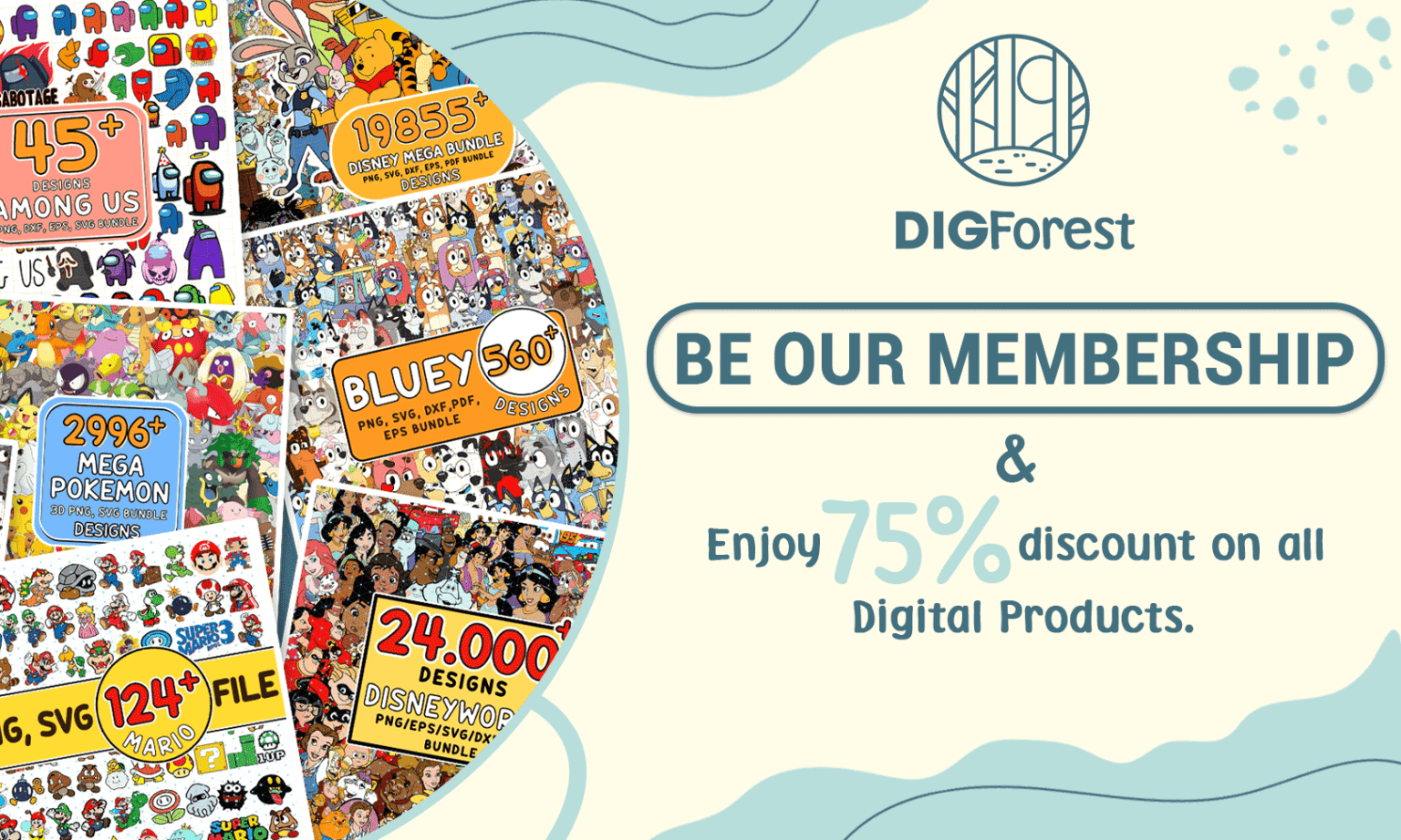 Digital Forest: Premium Design Bundles for Sublimation and Laser Cutting