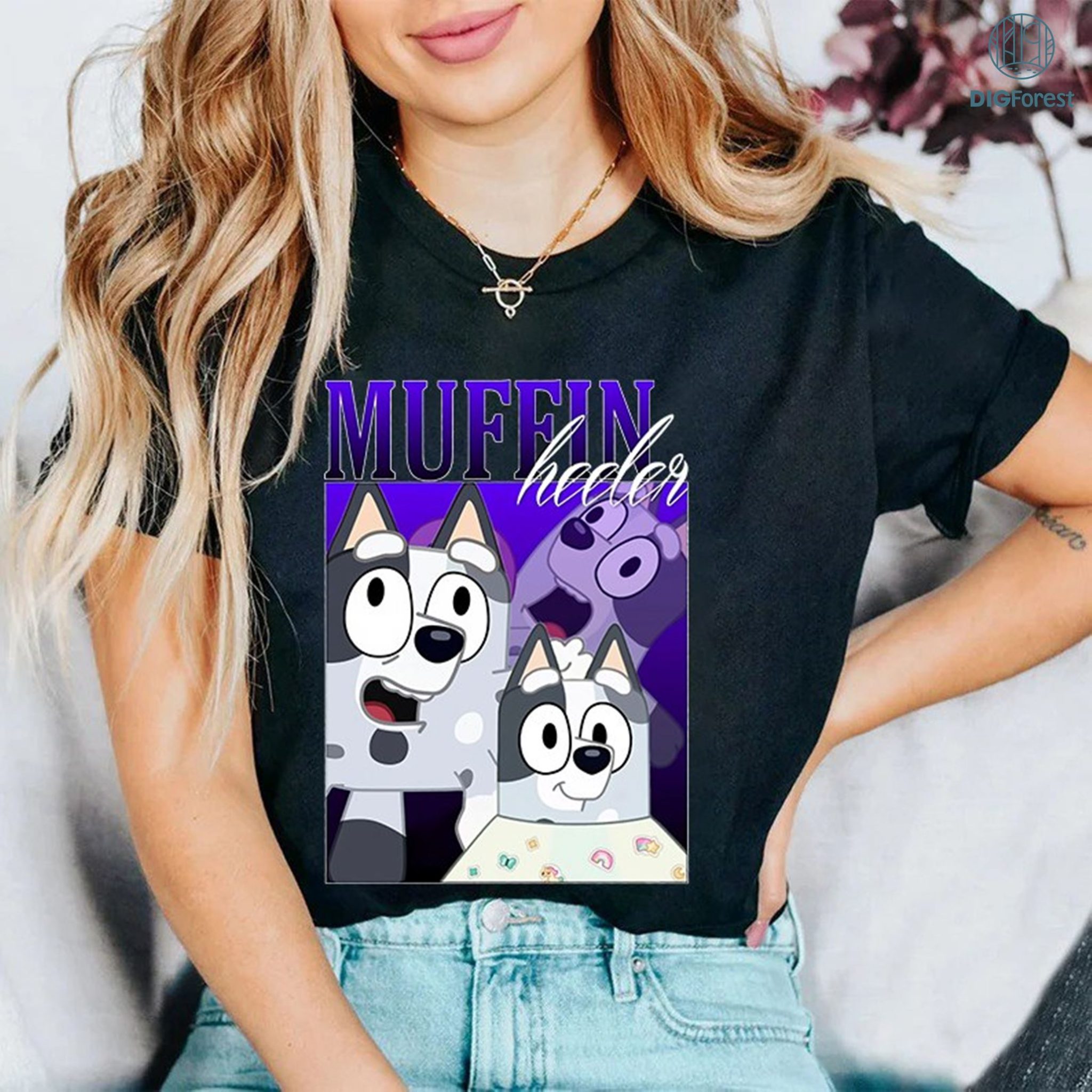 Muffin Heeler Shirt, Muffin Cupcake, Muffin Flamingo Queen, Bluey ...