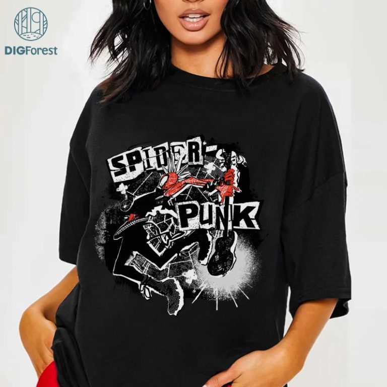Spider Punk Shirt, Spider-Man Across The Spider-Verse Shirt, Spiderman ...