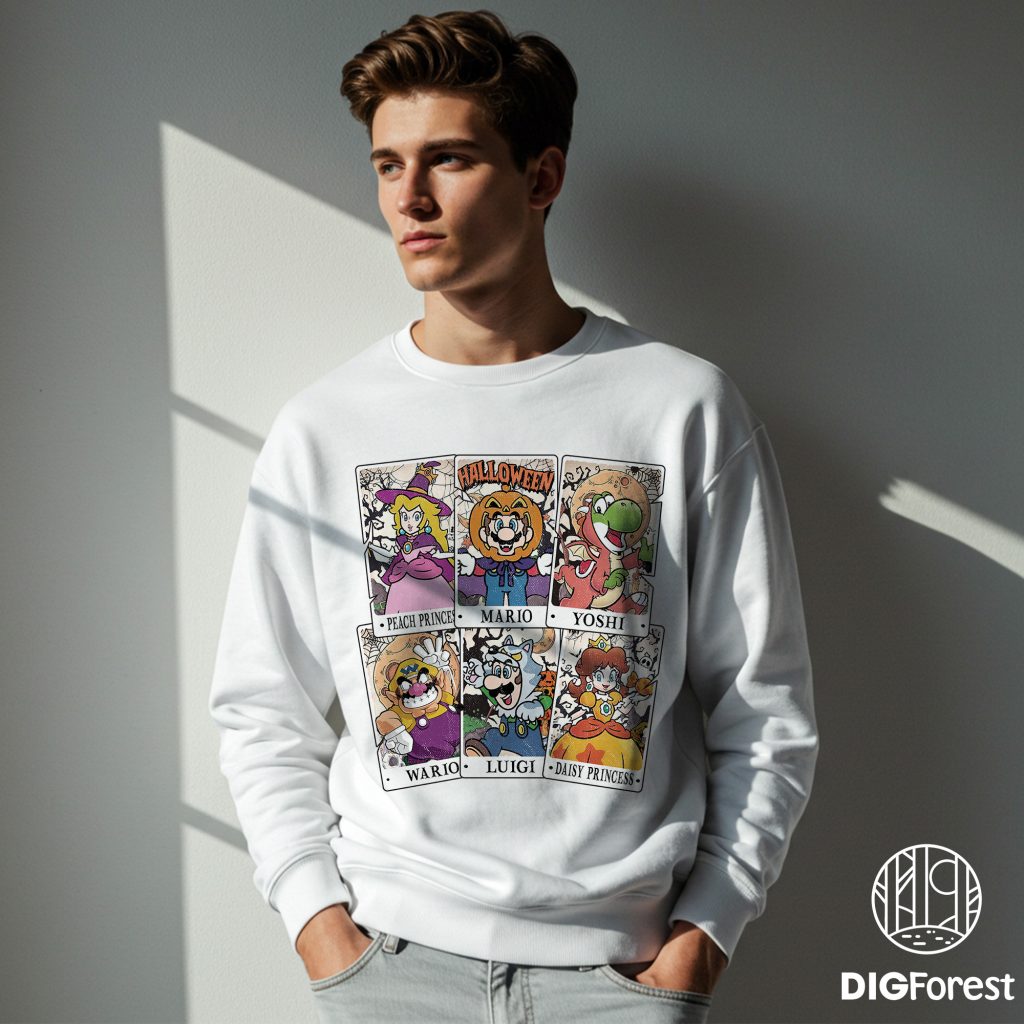 Super Mario Tarot Card Halloween PNG – Princess Peach PNG, Mario ...