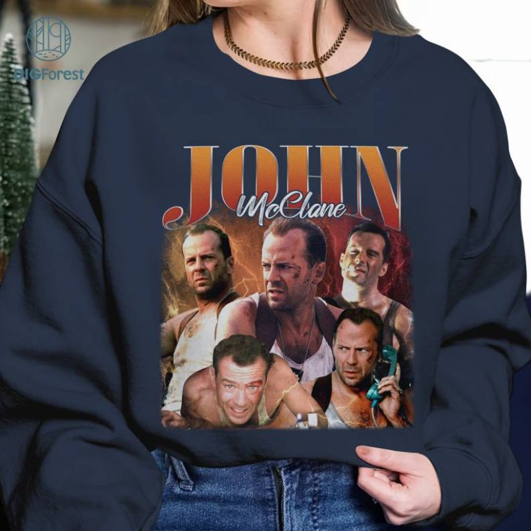 John McClane Png | Vintage John McClane PNG | Homage John McClane Shirt ...