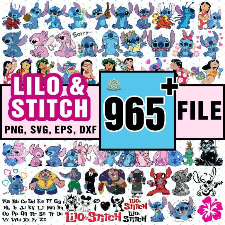 Disney Stitch and Lilo Bundle Png | Stitch And Angel Png | Stitch Png ...