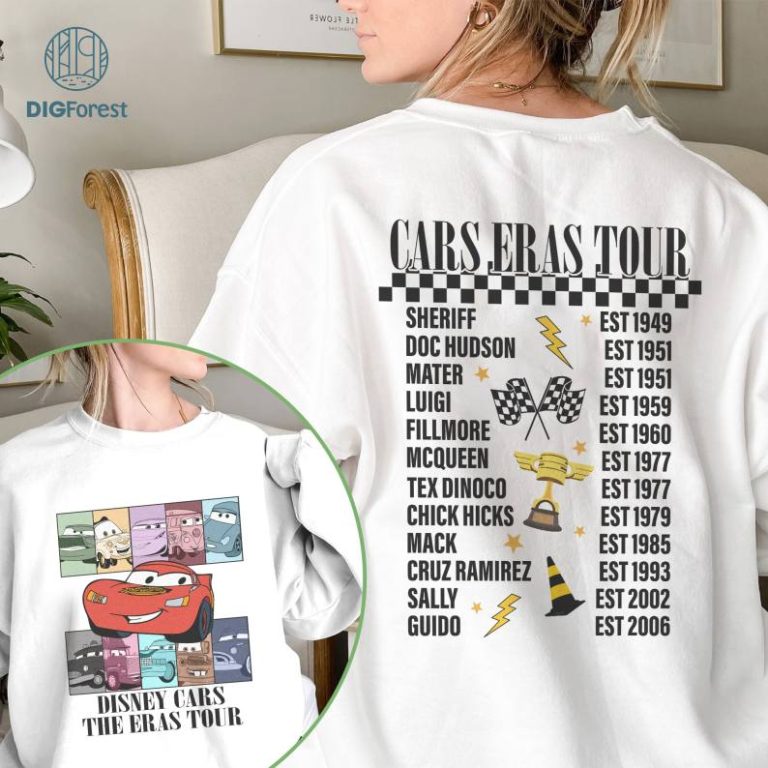 Disney Cars Eras Tour Png, Cars Lightning Mcqueen Png, Doc Hudson Mater ...