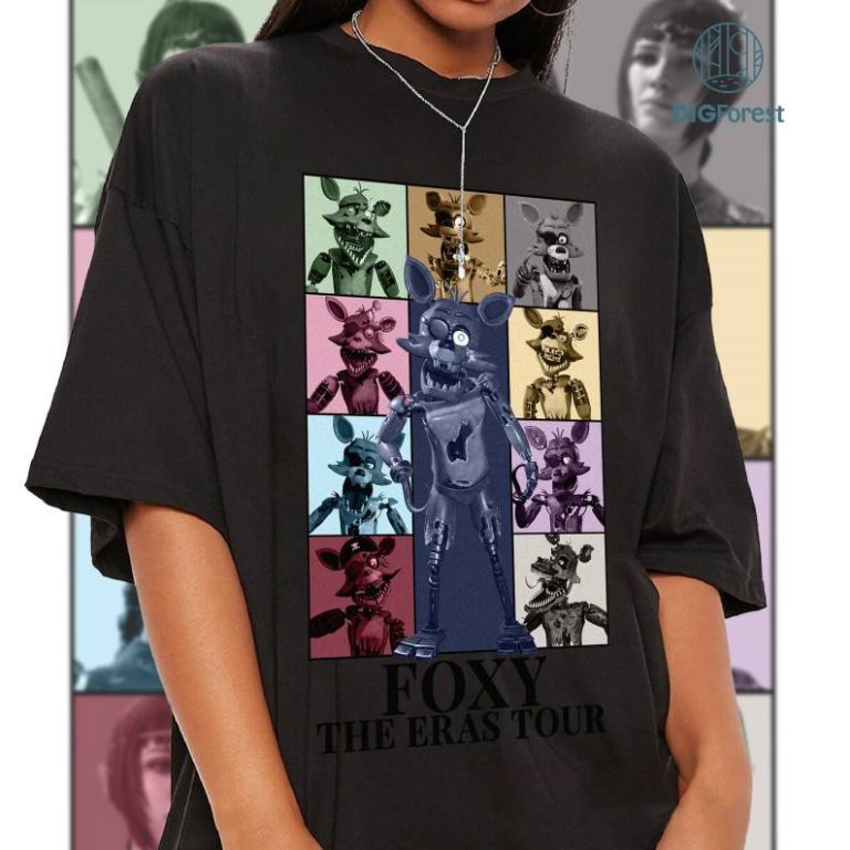Fnaf Foxy Eras Tour Png | Freddy Fazbear Bonnie Chica Foxy Png | Five ...