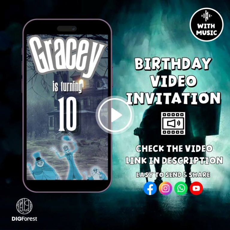 The Haunted Mansion Birthday Invitation Video | The Haunted Mansion ...