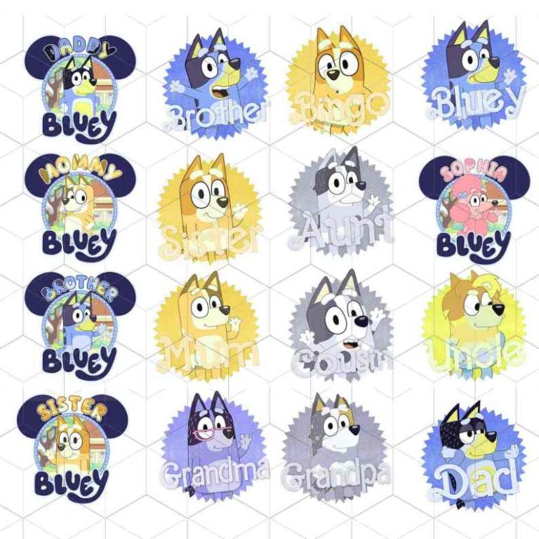 Bluey Dad Png, Bluey Father's day Png, Bluey Bandit Heeler Png, Bluey ...