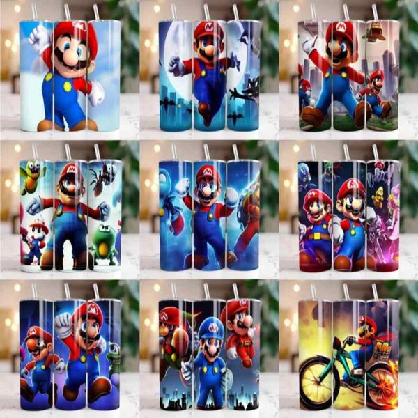 150+ Super Mario Tumbler Wrap Bundle, Mario Bros Tumbler Wrap, Super ...