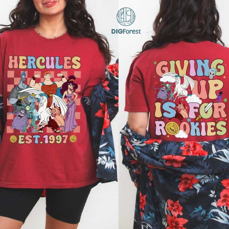 Two-sided Disney Hercules EST 1997 Png, Vintage Disneyland Hercules ...