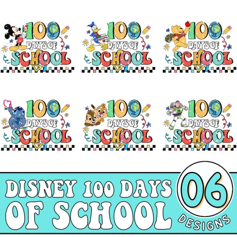 Disneyland 100 Days Of School Bundle Png, Chip n Dale 100 Days Of ...