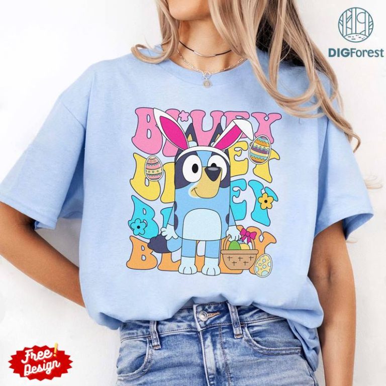 Bluey Bingo Easter PNG | Custom Easter Kids Shirt | Don'T Worry Be ...