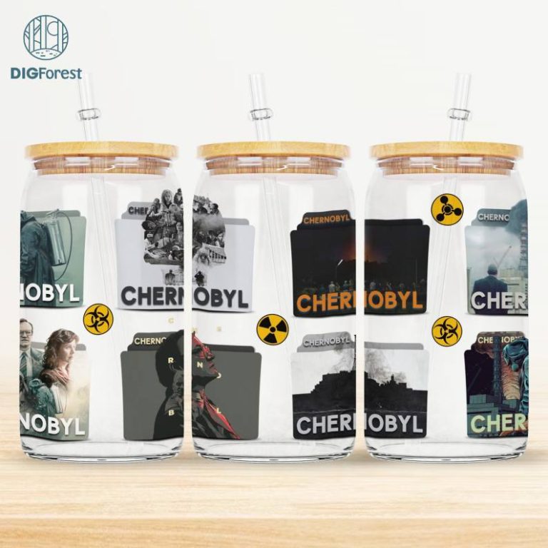Chernobyl TV Series 16oz Glass Can PNG, Glass Can 16oz Chernobyl TV ...