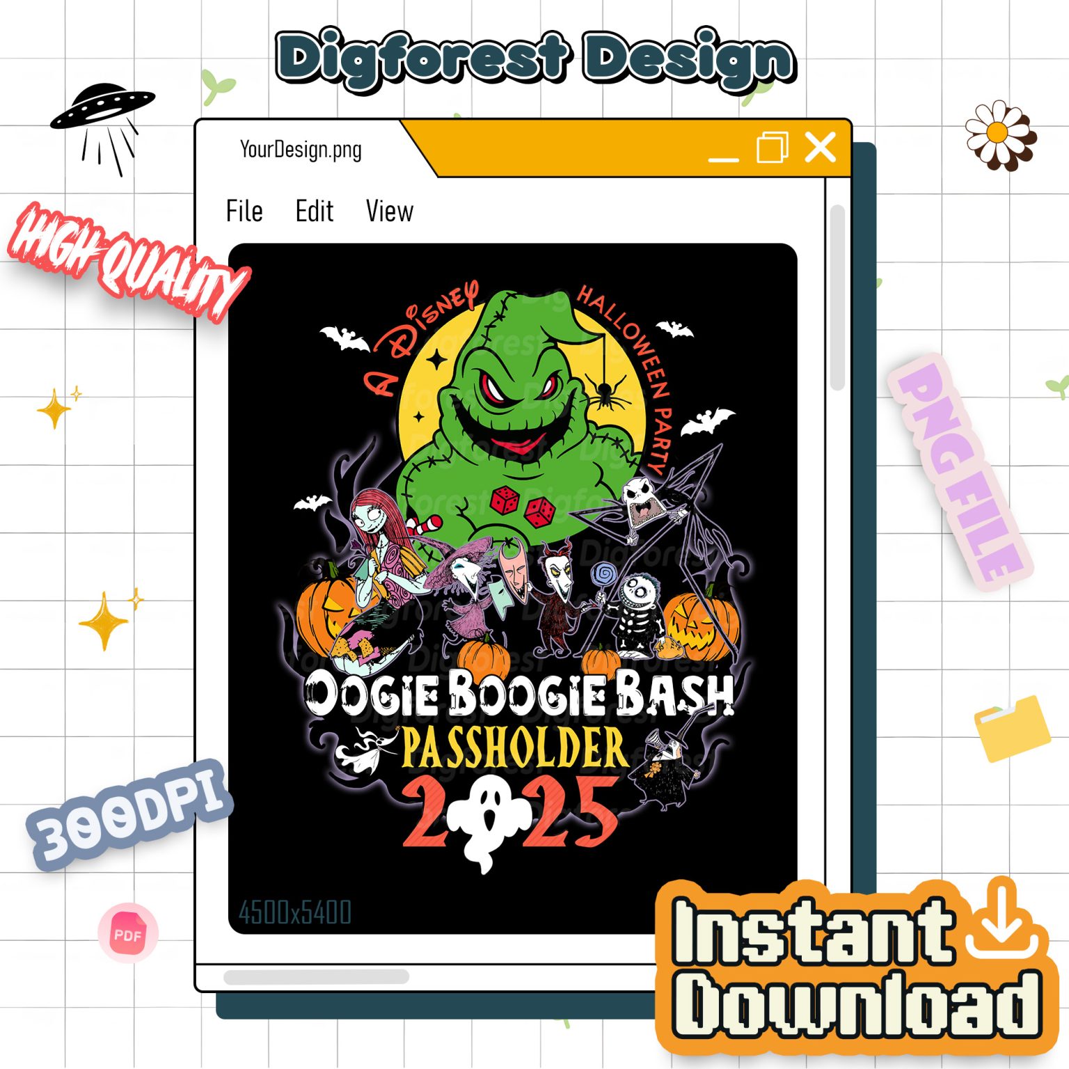 Oogie Boogie Bash 2025 PNG – Disneyland Oogie Boogie PNG, Nightmare ...